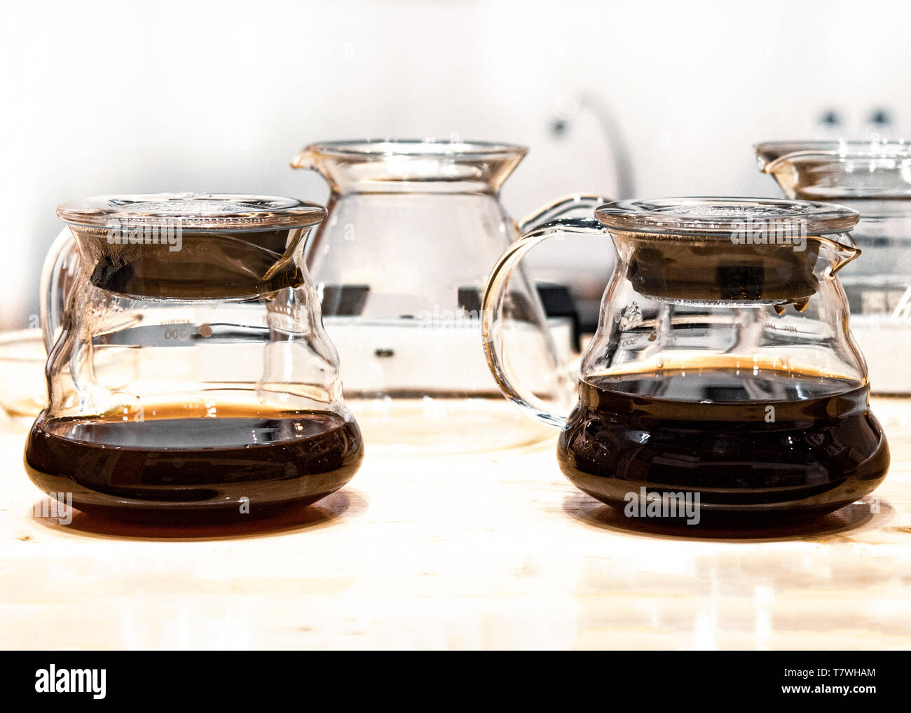 Coffee drip set, Making coffee dripping in coffee shop Stock Photo - Alamy