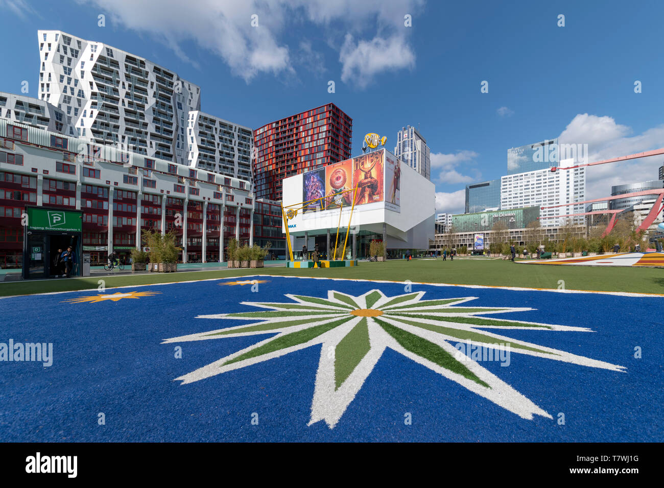 ROTTERDAM, 13 April 2019 - Central place of the cinema building in ...
