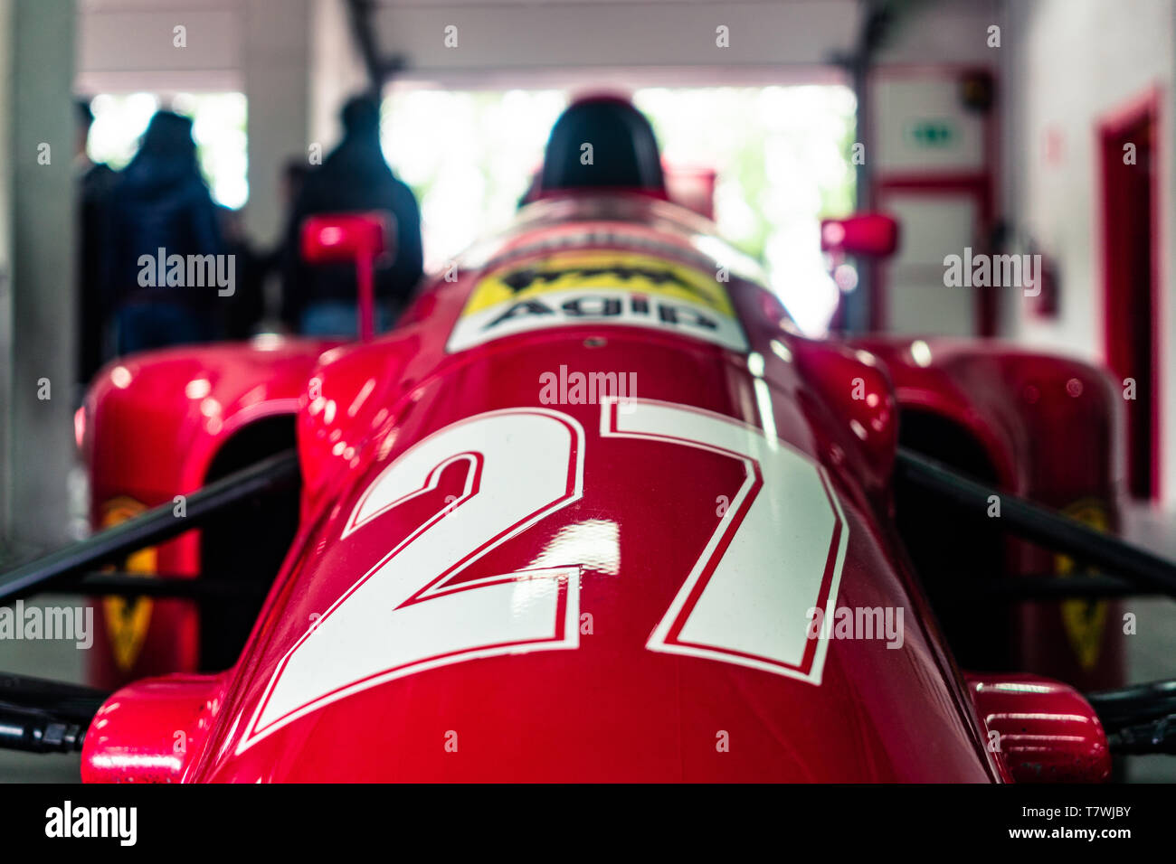 a front view of Alain Prost's Ferrari Stock Photo - Alamy