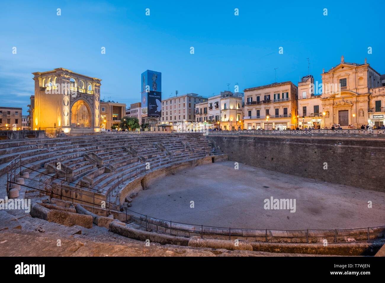 Lecce amphitheatre people hi-res stock photography and images - Alamy