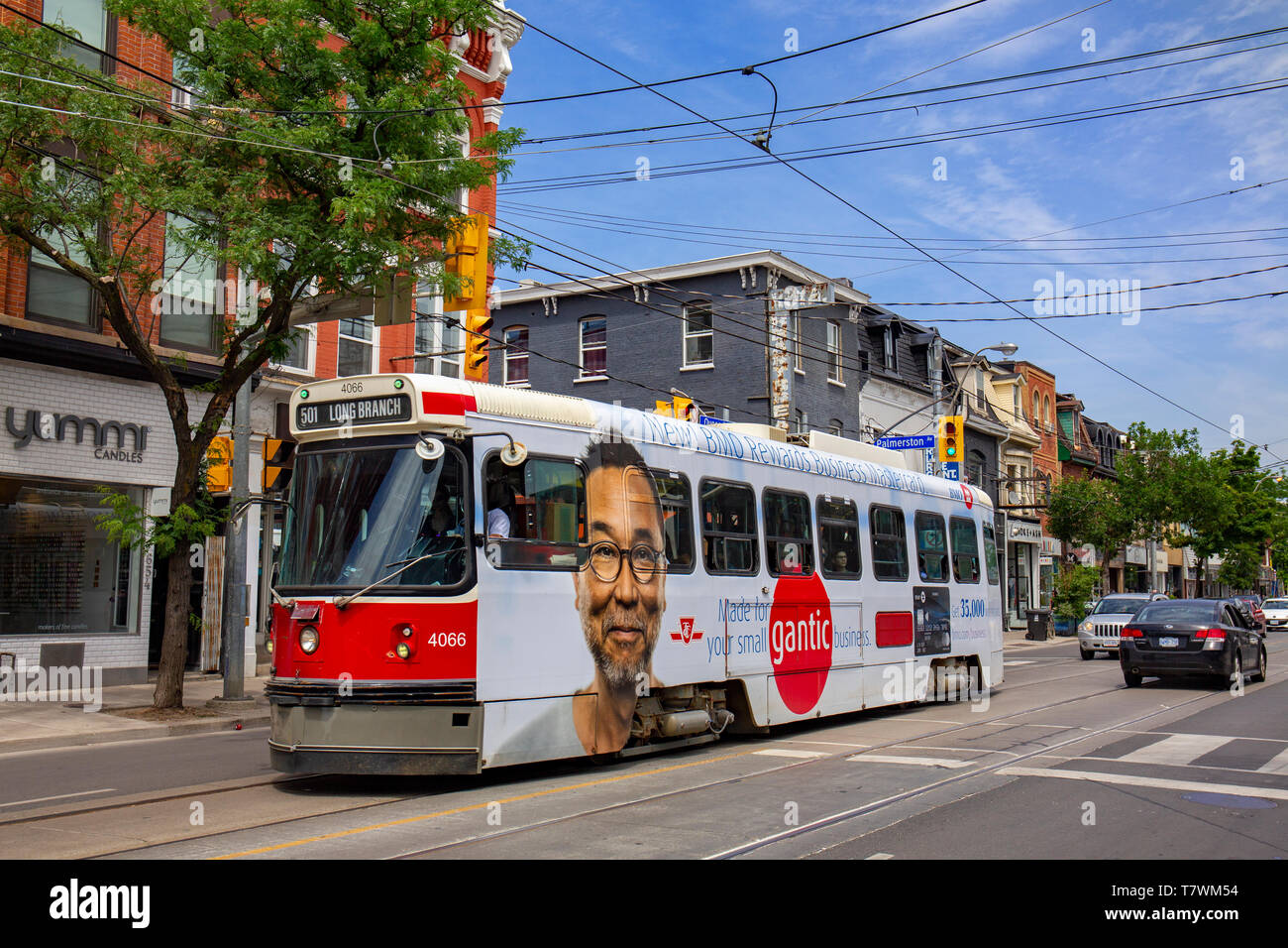Toronto streetcar advertising hi-res stock photography and images - Alamy
