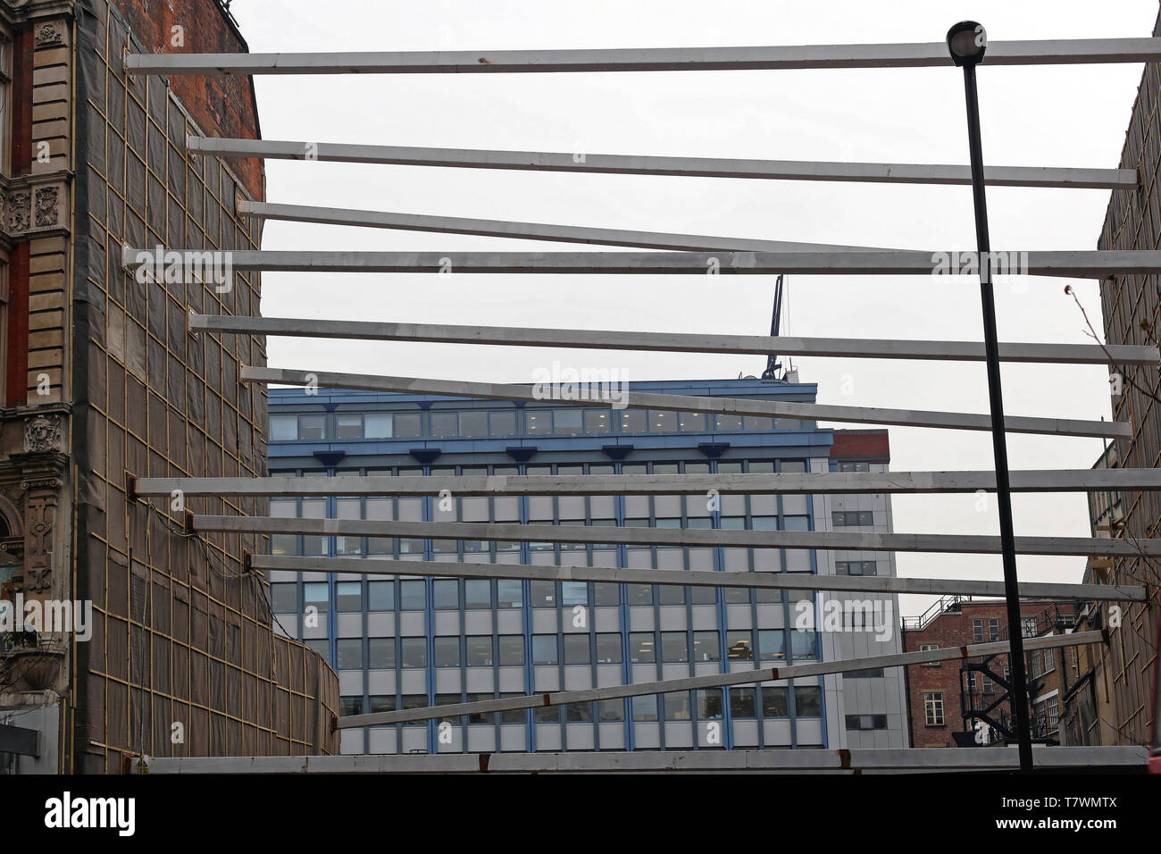 Construction Site Building Wall Support Steel Beams Stock Photo - Alamy