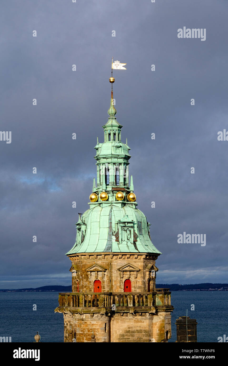 Kronborg castle tower, Helsingor, Europe , Denmark, Scandinavia, Europe ...