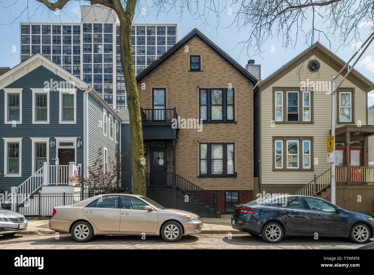 Residential buildings in the Old Town neighborhood Stock Photo - Alamy