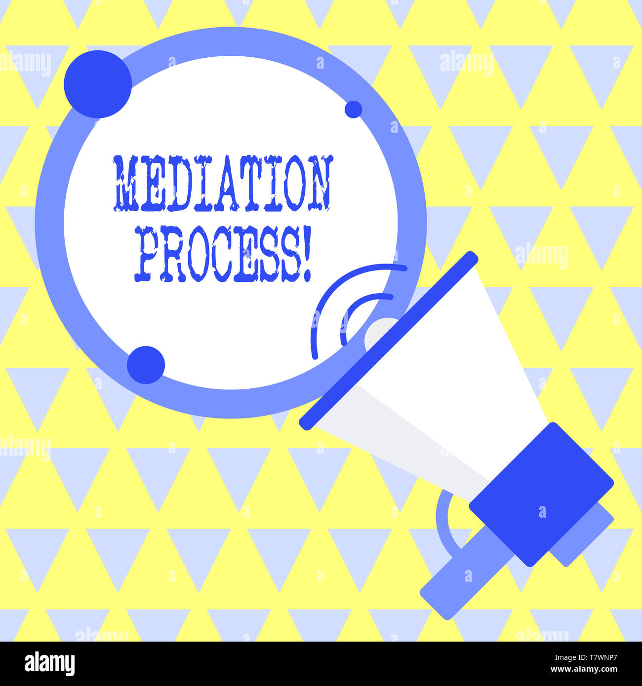 Text sign showing Mediation Process. Business photo text informal and ...