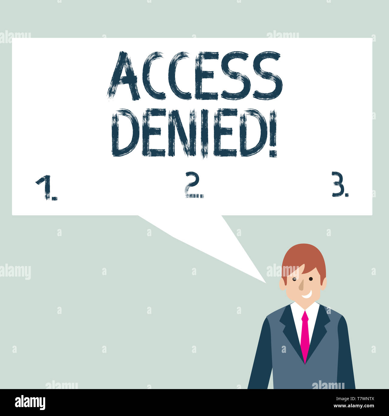 Writing note showing Access Denied. Business concept for error message ...