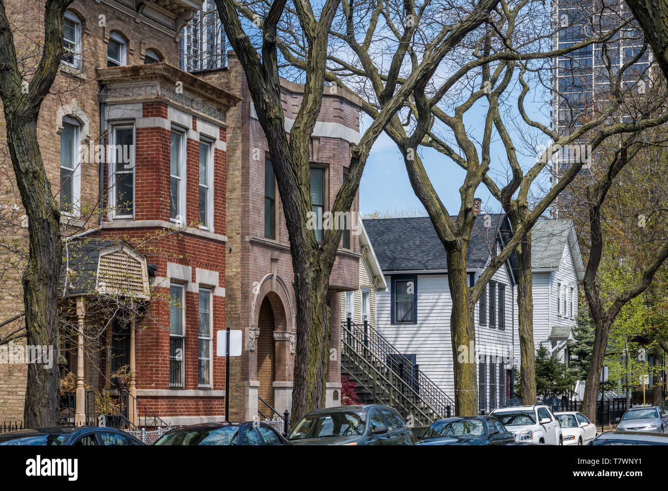 Residential buildings in the Old Town neighborhood Stock Photo - Alamy