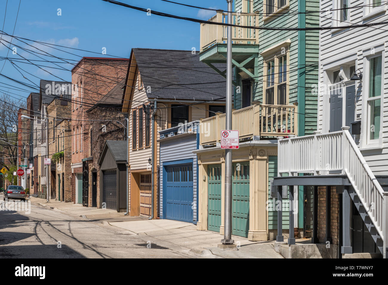 Residential buildings in the Old Town neighborhood Stock Photo - Alamy
