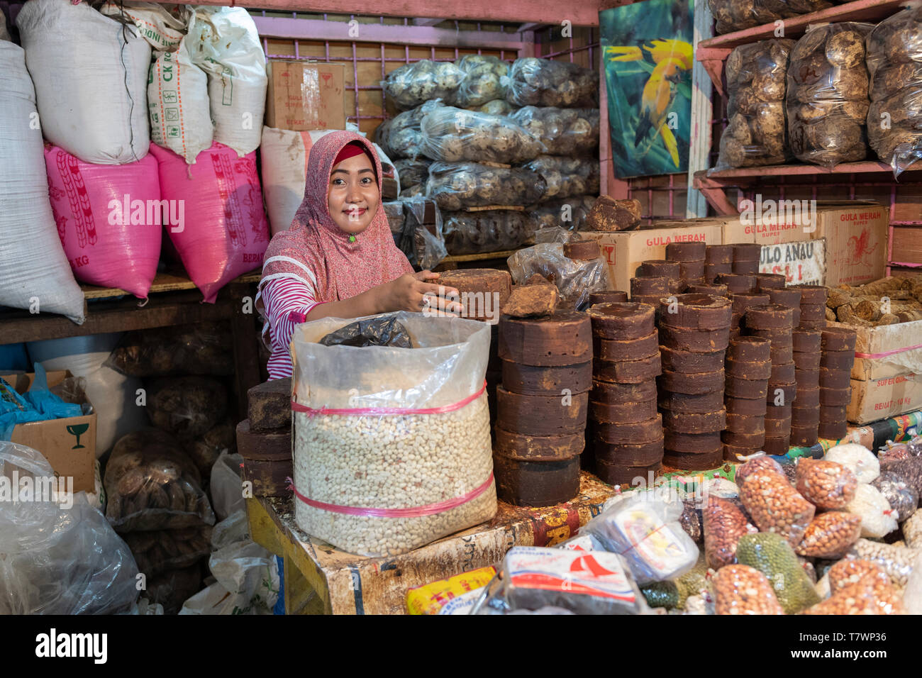Indonesia, west Sumatra , Padang, Pasar Raya Barat central market ...