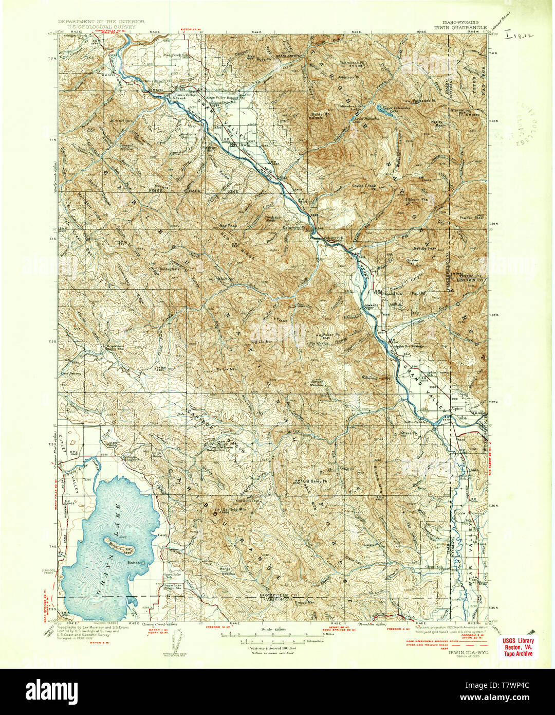 Map of irwin hi-res stock photography and images - Alamy