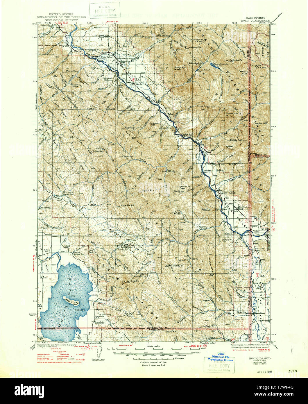 Map of irwin hi-res stock photography and images - Alamy