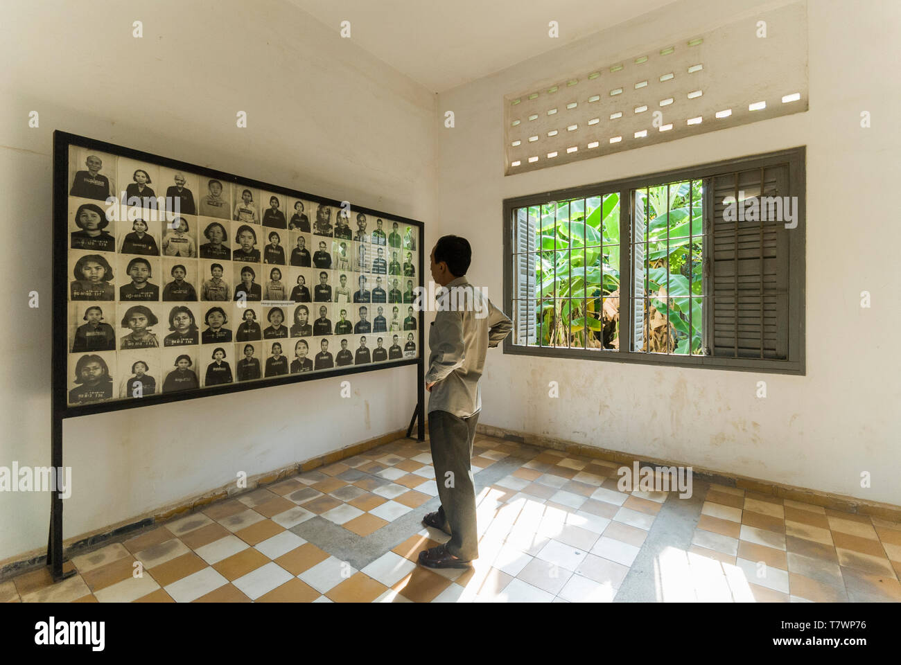 Cambodia, Kandal Province, Phnom Penh, Tuol Sleng Museum, the former S ...