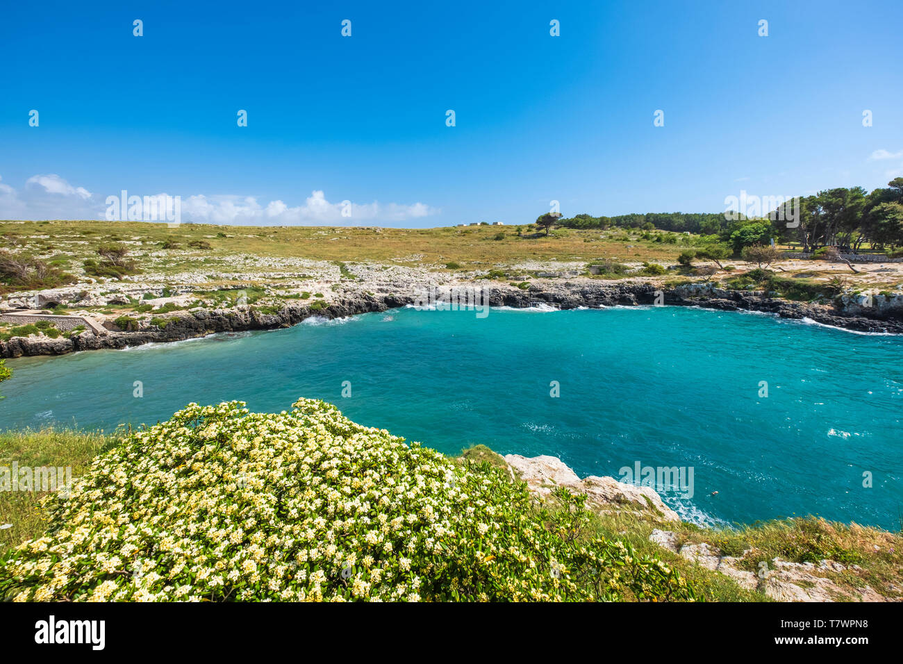 Italy, Apulia, Salento region, surroundings of Otranto, Porto Badisco ...