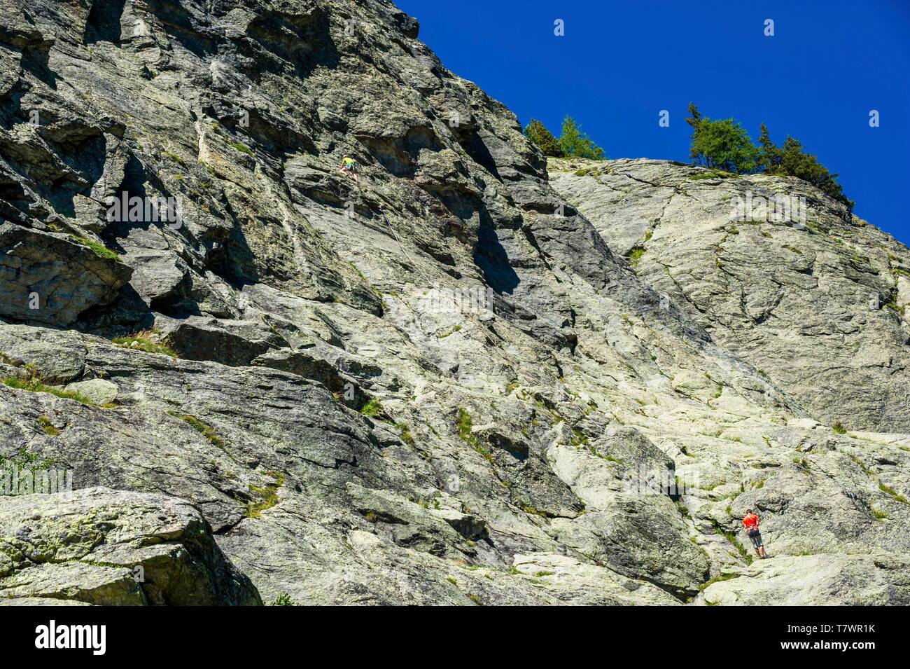 France, Haute-Savoie, Argentière, Aiguilles Rouges range, Tour du Mont ...