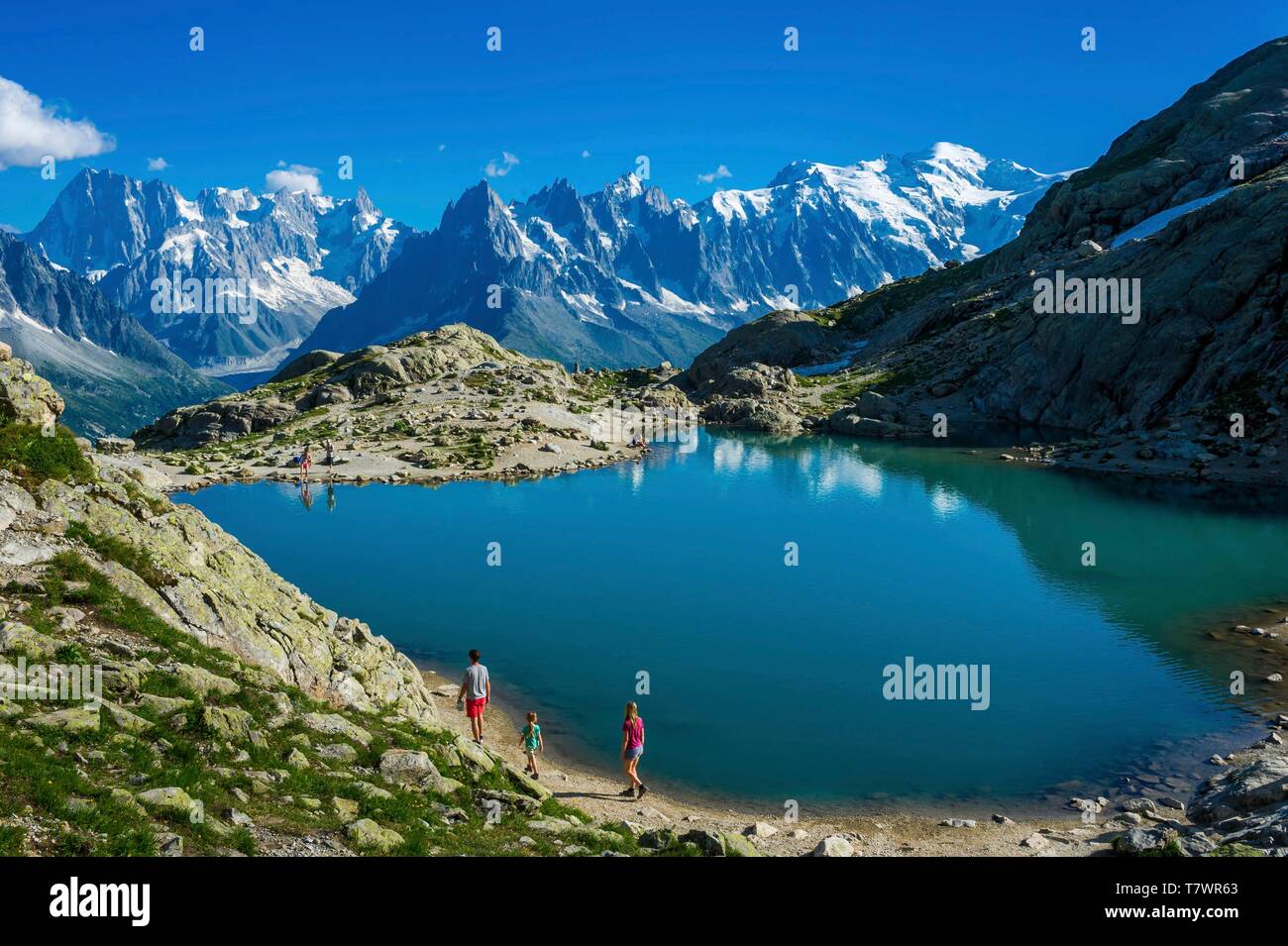 France, Haute-Savoie, Chamonix-Mont-Blanc, Tour du Mont Blanc ...