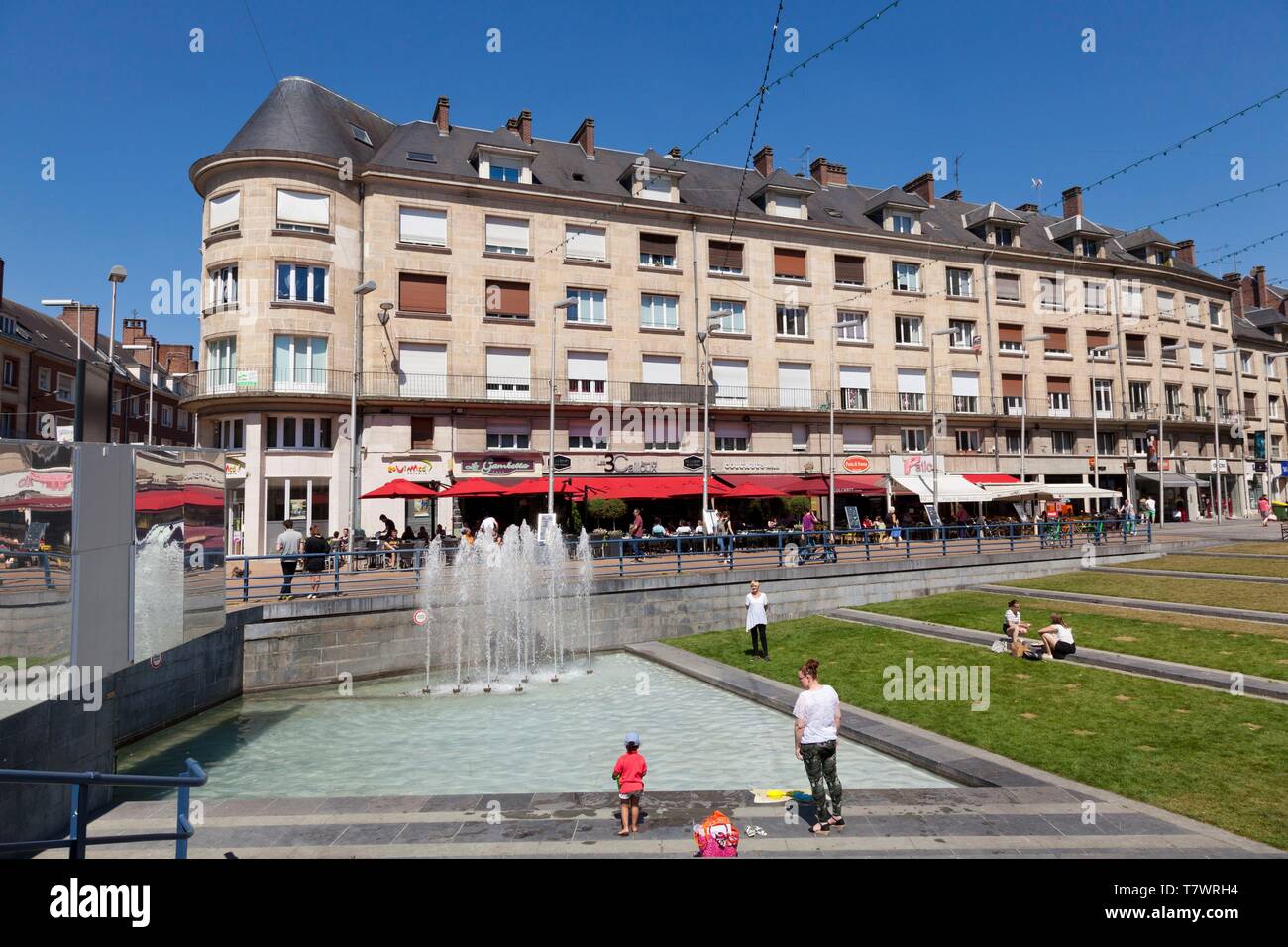 France, Somme, Amiens, place Gambetta Stock Photo - Alamy