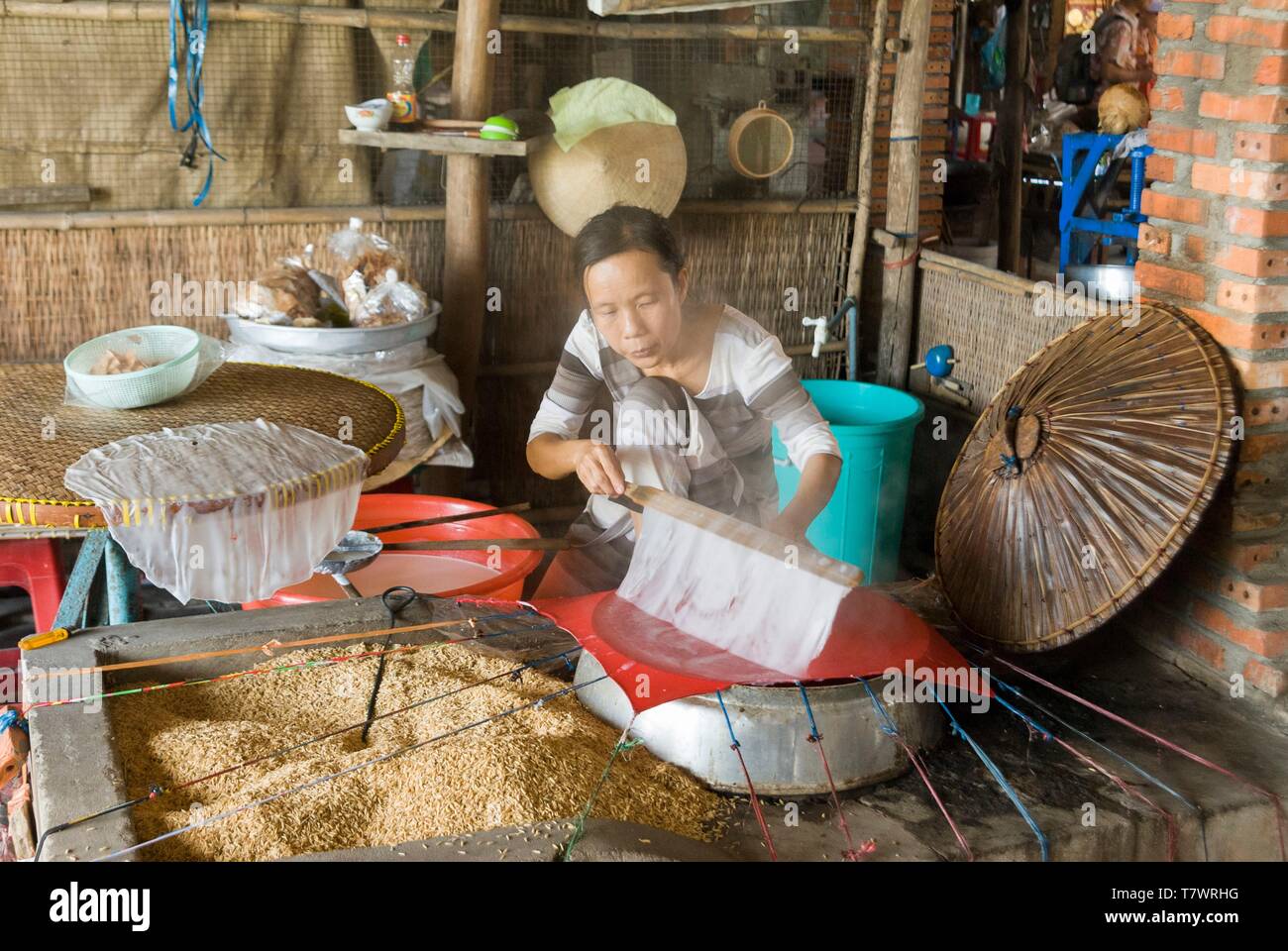 Vietnam, Tien Giang Province, Mekong Delta Region, Cai Be, manufacture ...