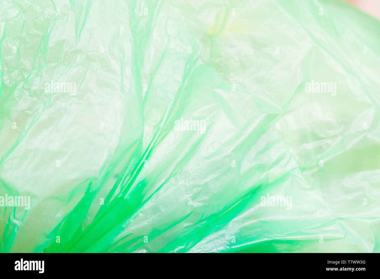 Color plastic bag with garbage to recycle outdoors. Texture Stock Photo ...
