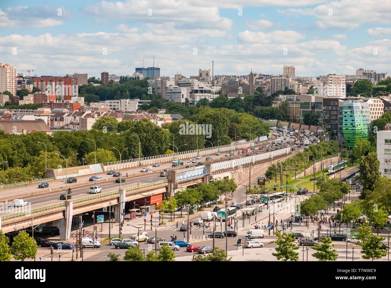 France, Paris, the ring road gate of Villette Stock Photo - Alamy