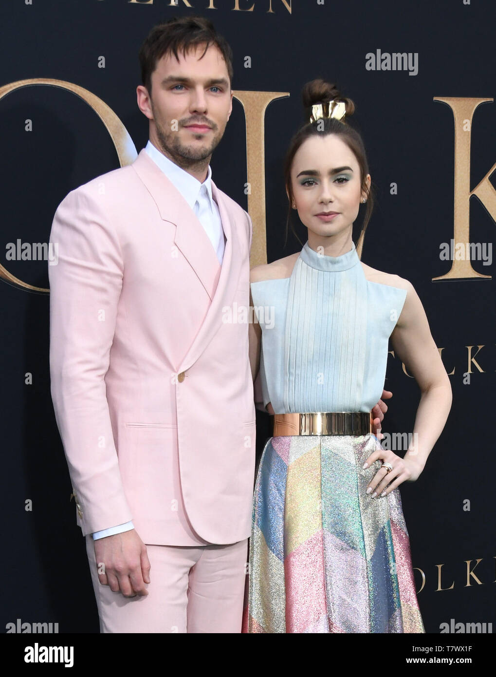Lily collins arrive hi-res stock photography and images - Alamy