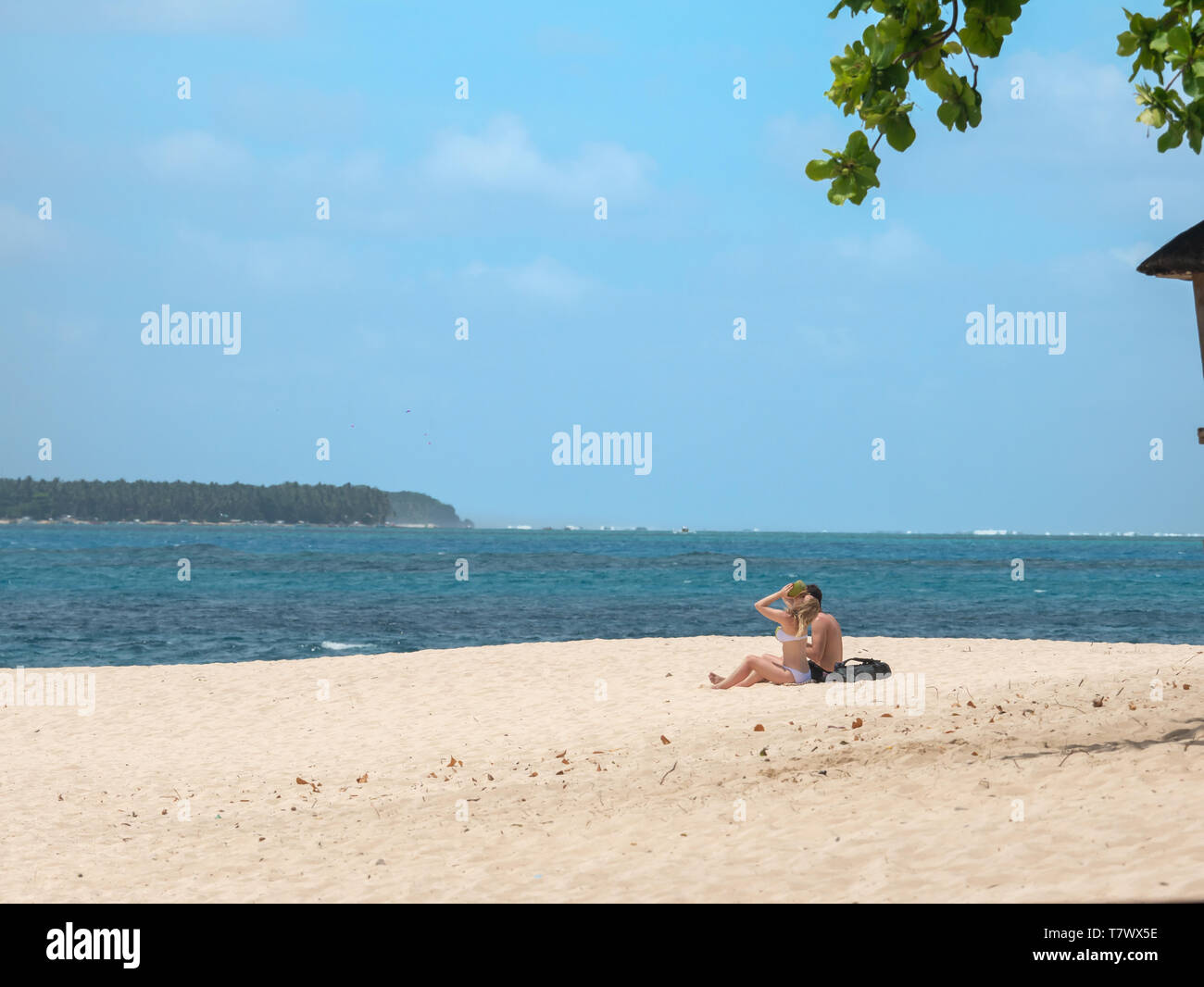 Apr 27, 2019 Travelers who relax on the Daku island beach, Siargao ...