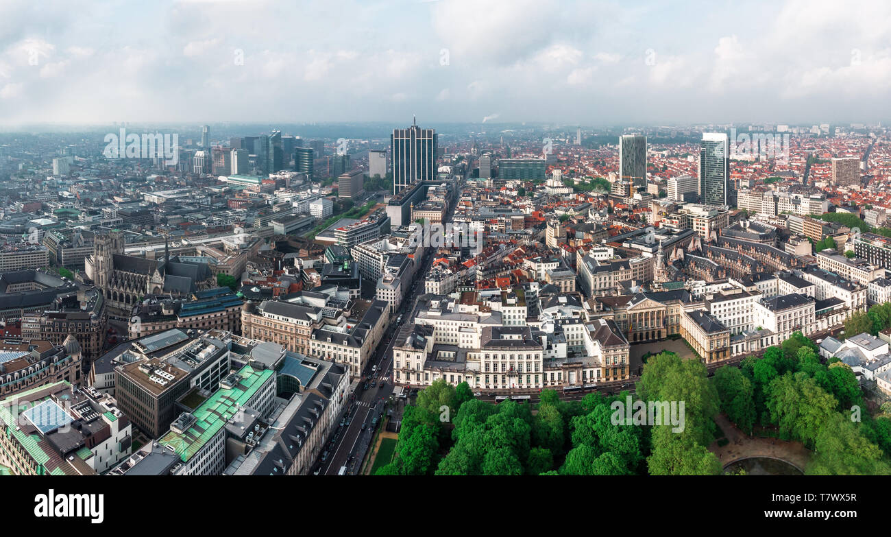 Aerial view of central Brussels, Belgium Stock Photo - Alamy