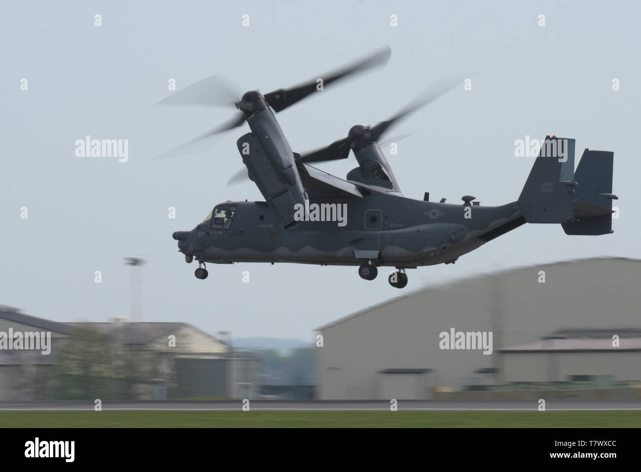 A U.S. Air Force CV-22 Osprey, assigned to the 352d Special Operations ...