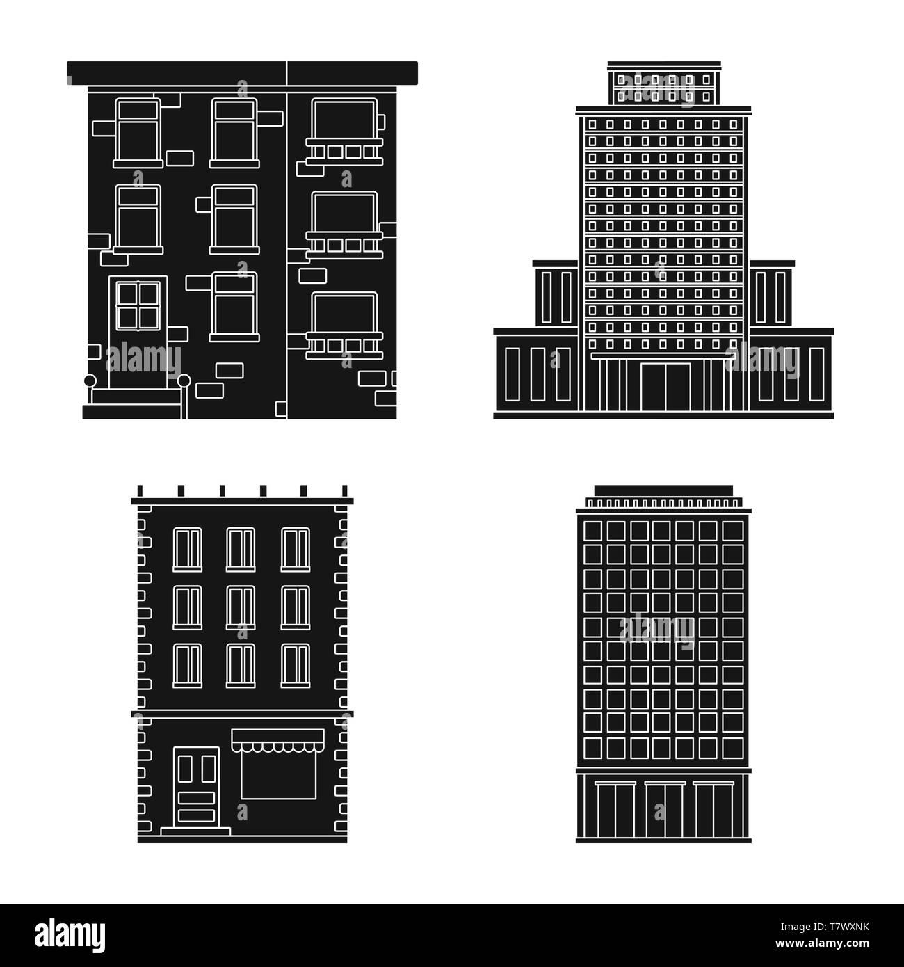 Municipal high rise apartment Black and White Stock Photos & Images - Alamy