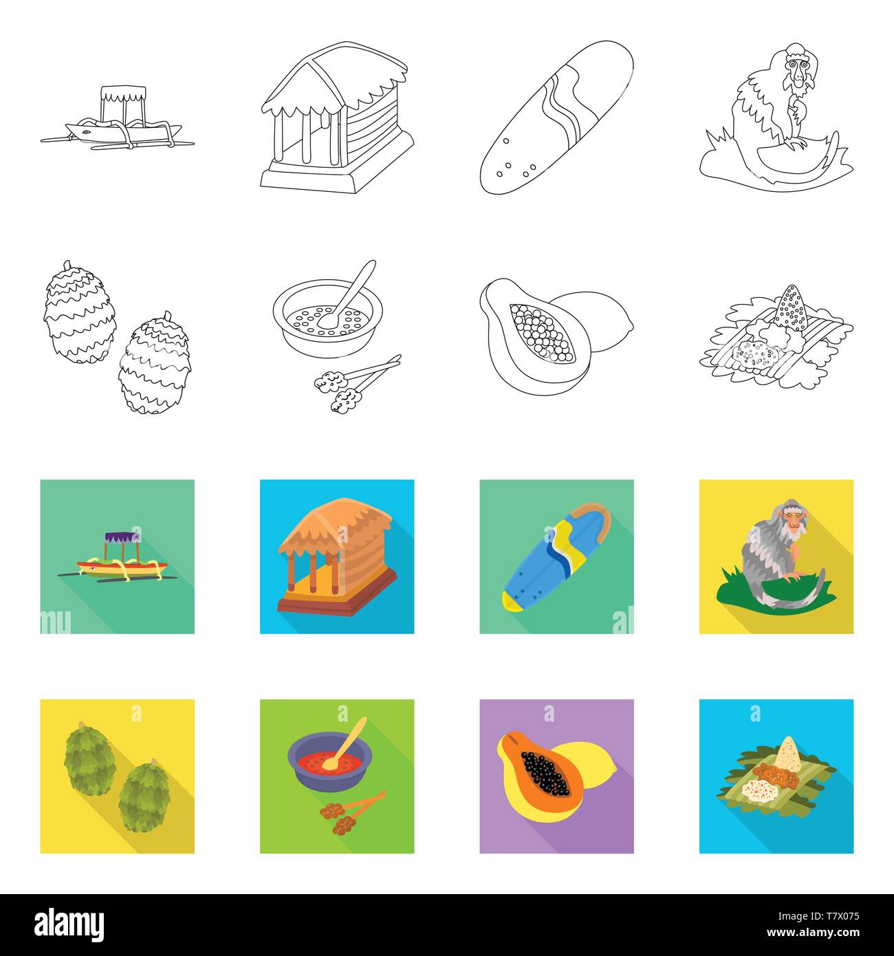 Monkey dish Stock Vector Images - Alamy