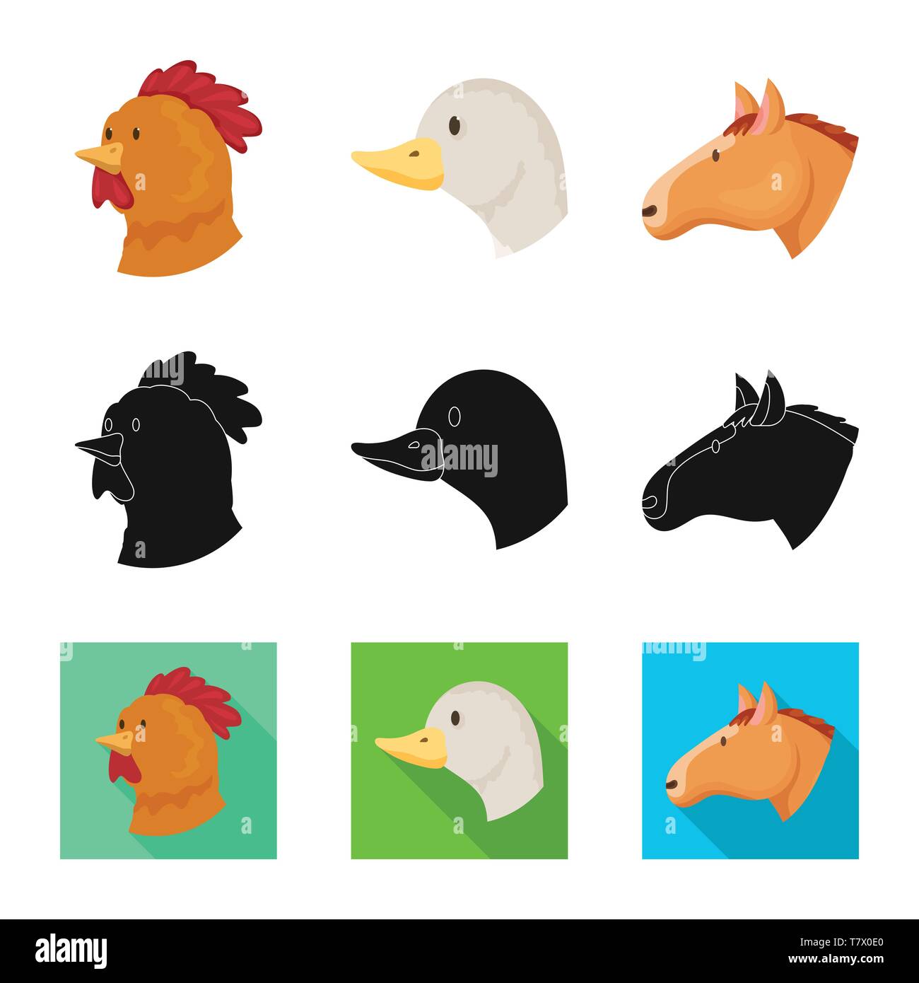 Rearing cattle Stock Vector Images - Alamy