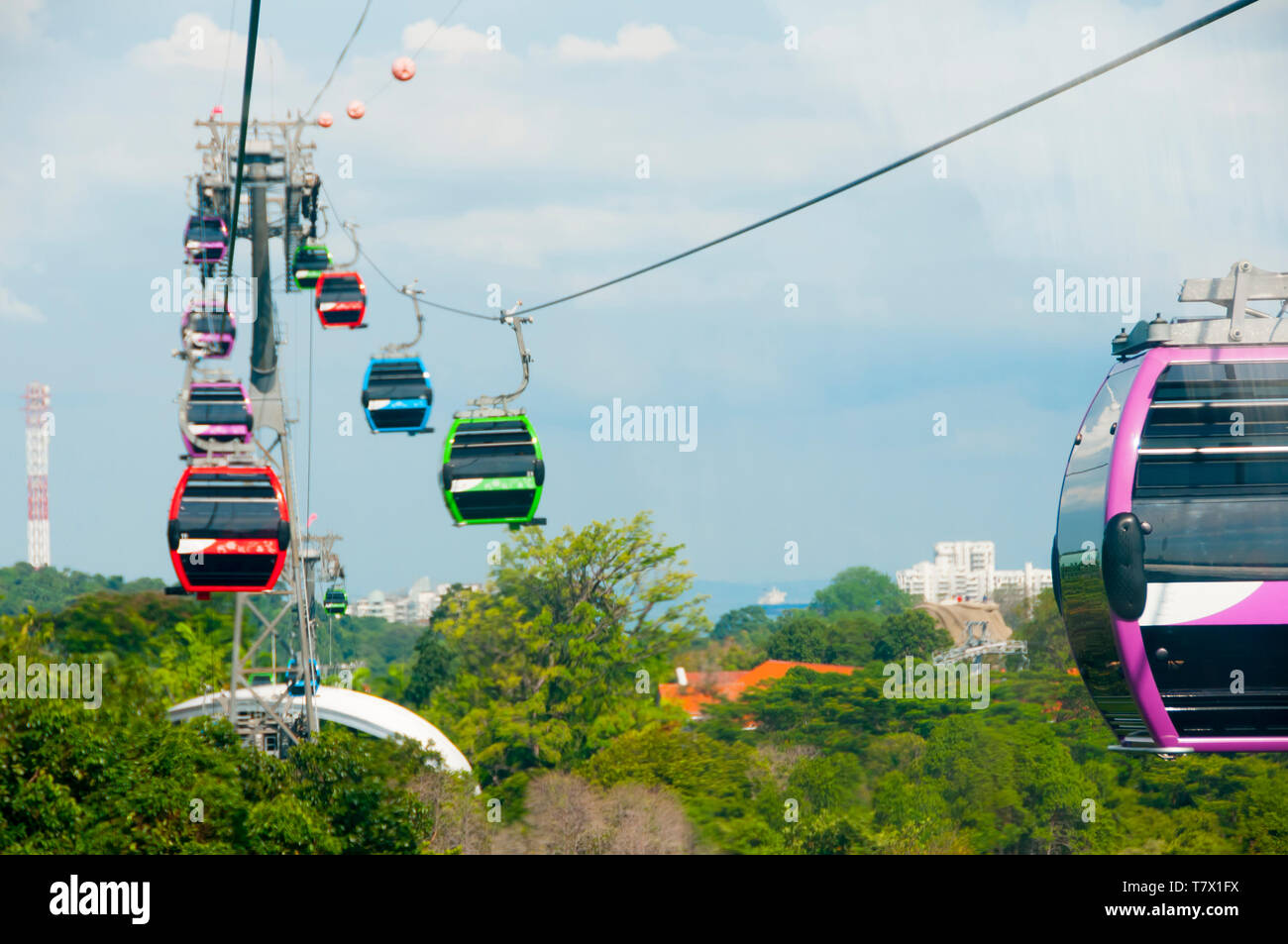 Singapore cable car sentosa hi-res stock photography and images - Alamy