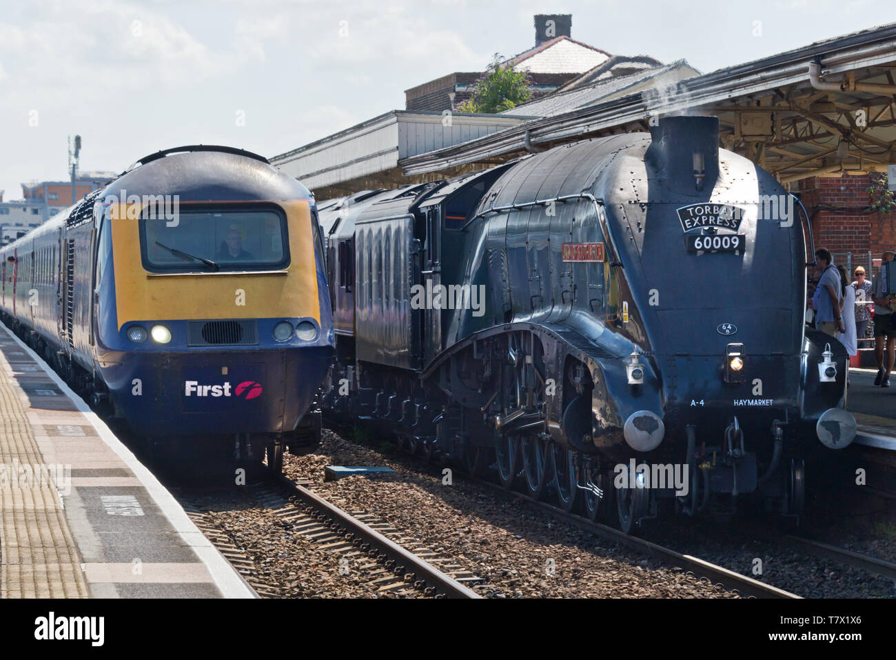 Steam locomotive 60009 "Union of South Africa" pulling the Torbay ...
