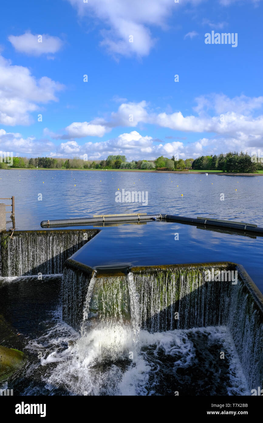 Where water flows from Strathclyde Loch to the River Clyde at ...