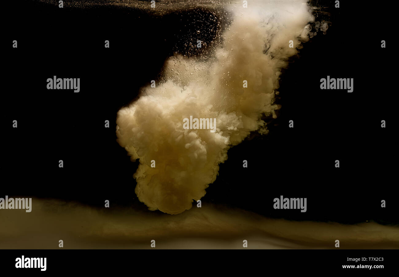 Liquid water explosions. Underwater liquid photography Stock Photo - Alamy