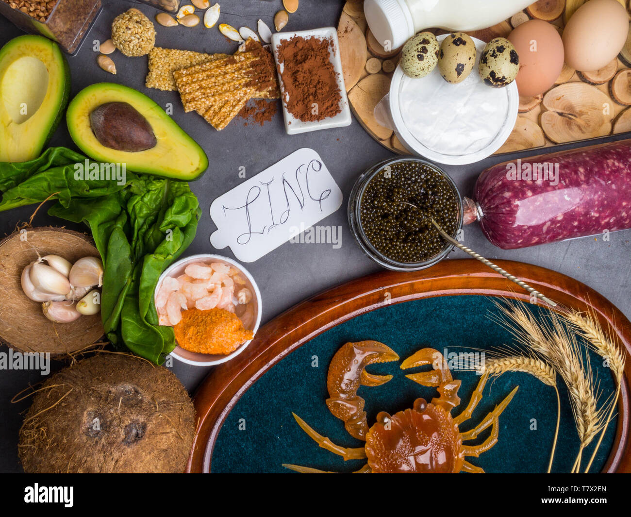 Foods High in Zinc as fish, shrimps, beef, cheese, spinach, cocoa ...