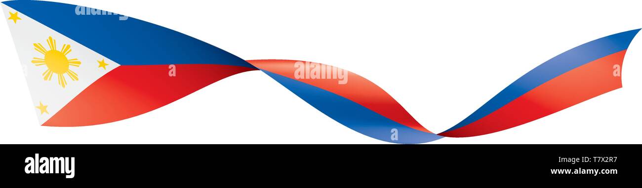 Philippines flag, vector illustration on a white background Stock ...