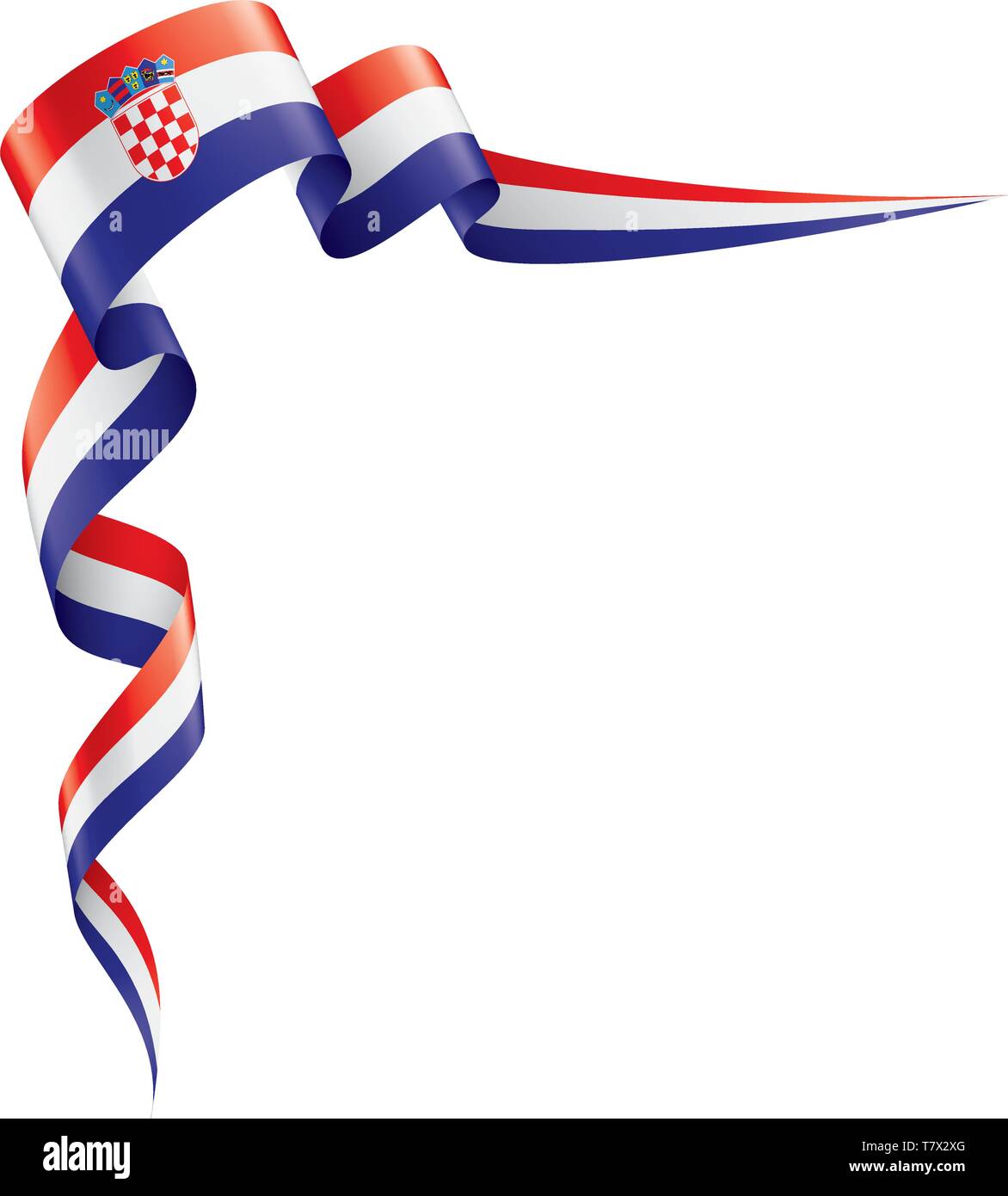 Croatia flag, vector illustration on a white background Stock Vector ...