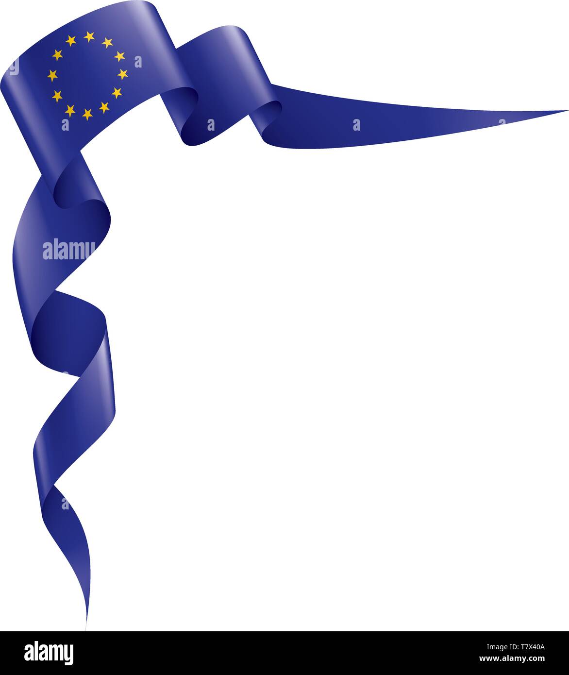 European union flag, vector illustration on a white background Stock ...