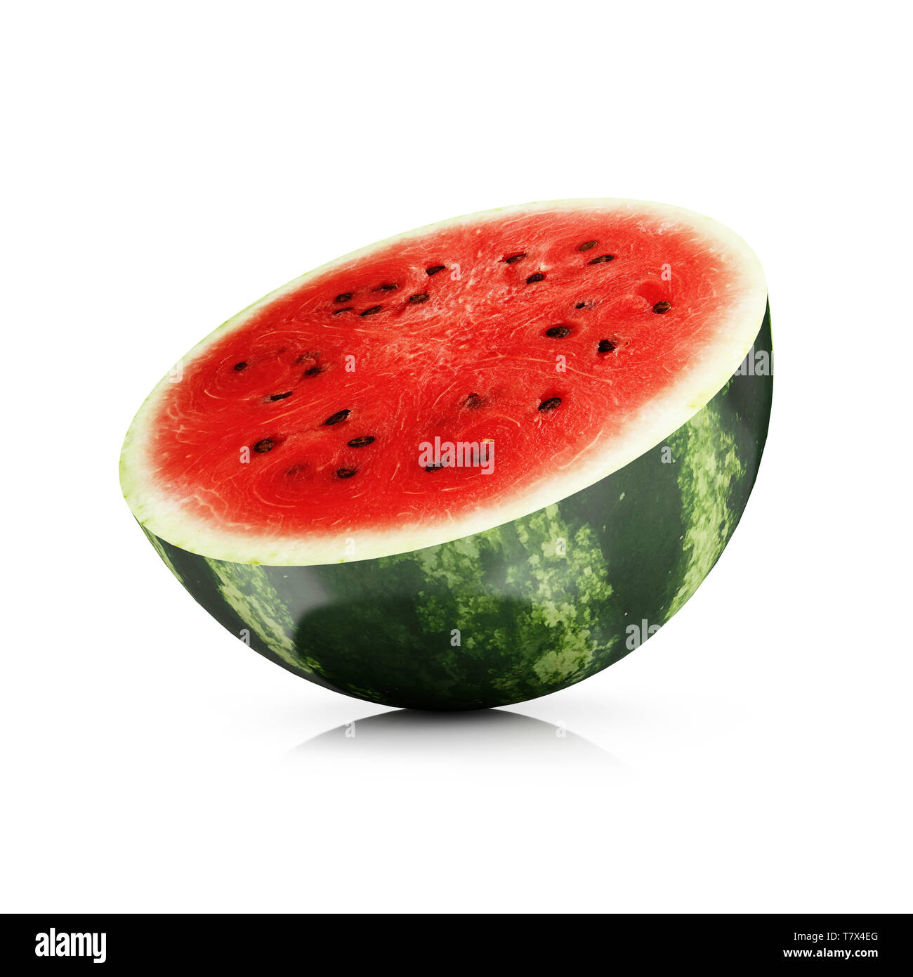 Sliced Watermelon isolated on white background Stock Photo - Alamy