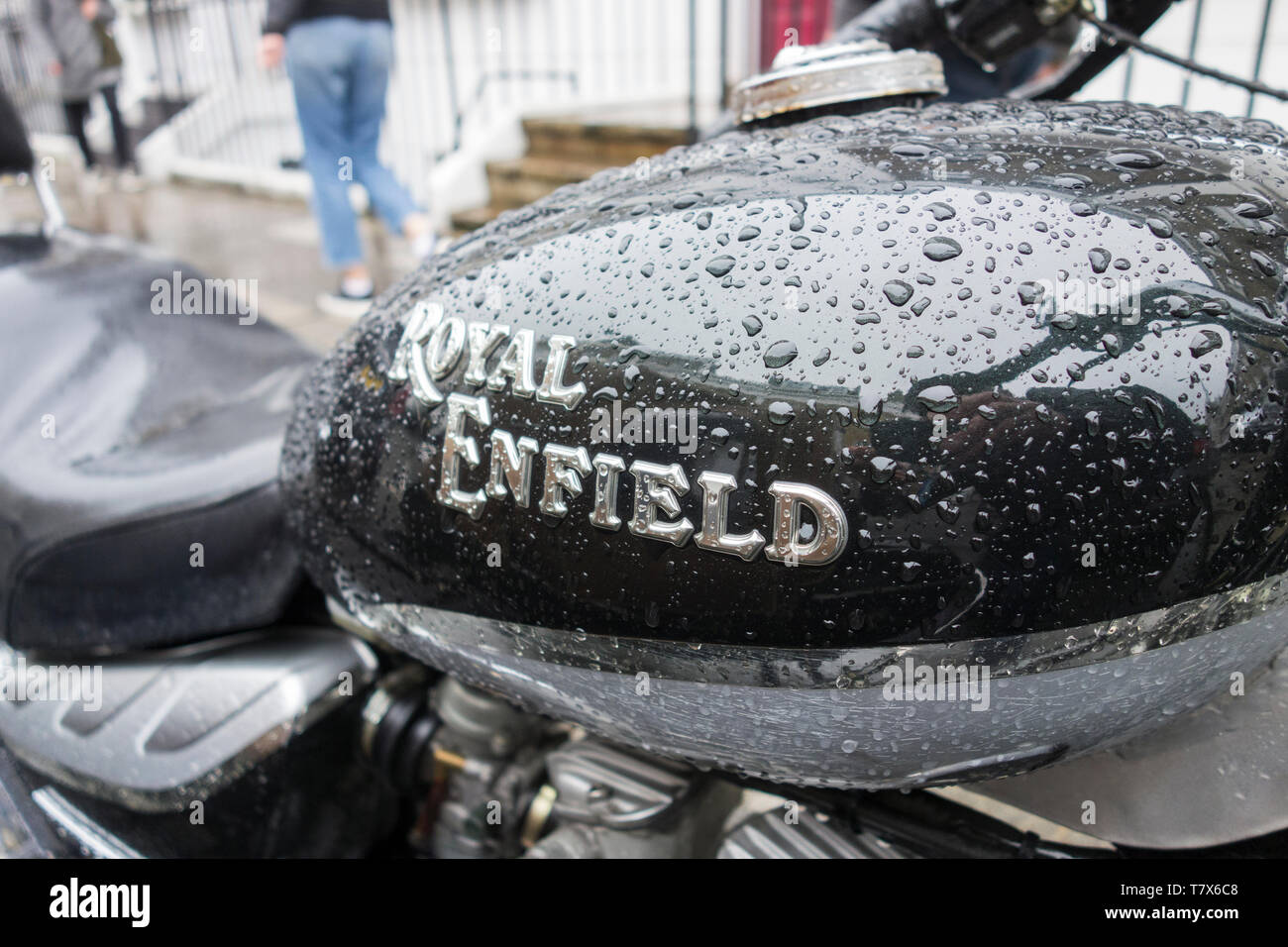 A Royal Enfield Thunderbird cruiser style motorcycle Stock Photo - Alamy
