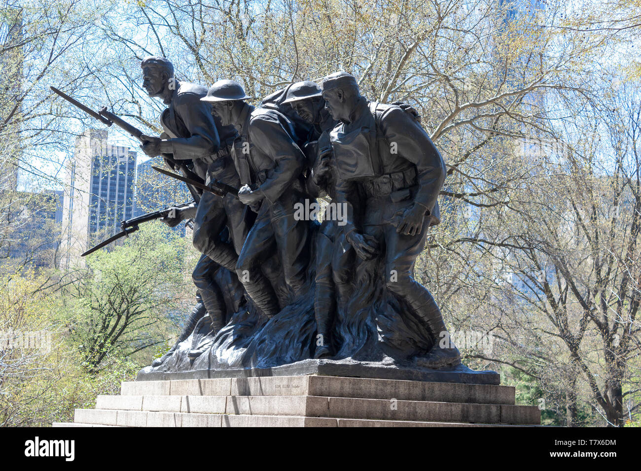 One hundred seventh us infantry memorial hi-res stock photography and ...