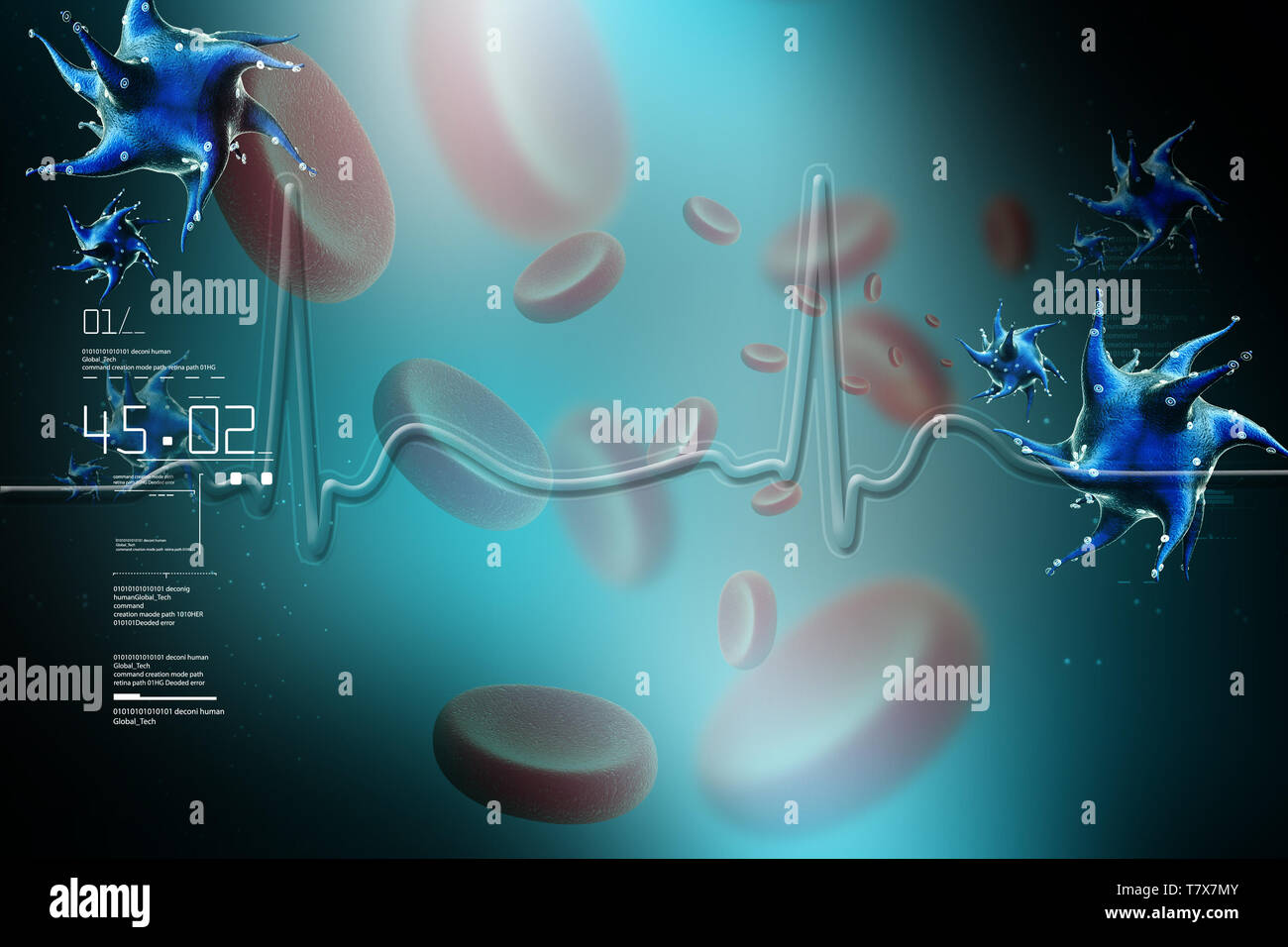 Human heart beat trace monitor hi-res stock photography and images - Alamy