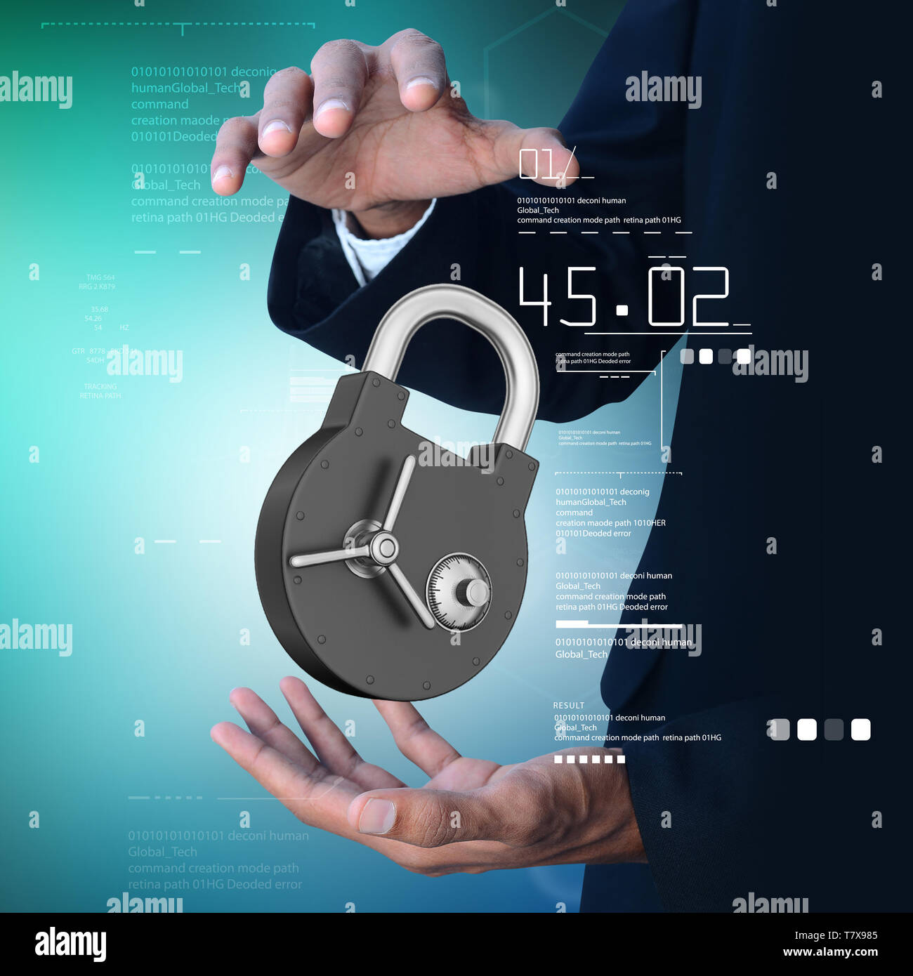 Time management concept with padlock Stock Photo - Alamy