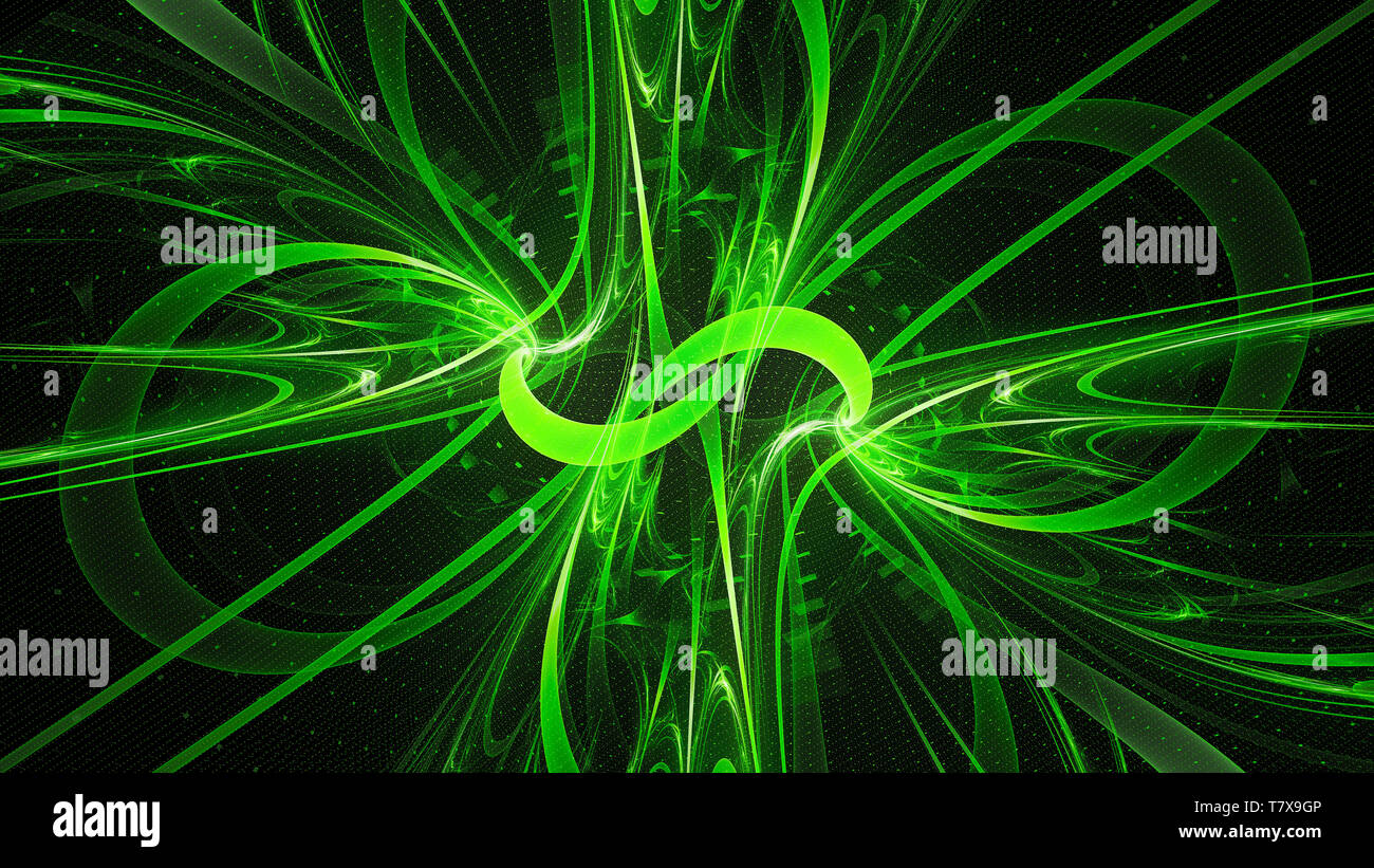 glowing loops design, computer generated abstract background, 3D rendering Stock Photo - Alamy
