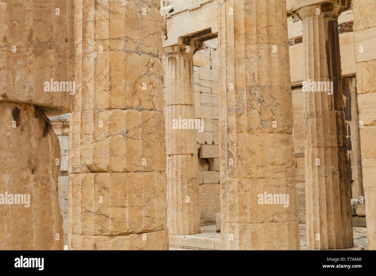 Propileos de la Acrópolis. Atenas, Grecia Stock Photo - Alamy