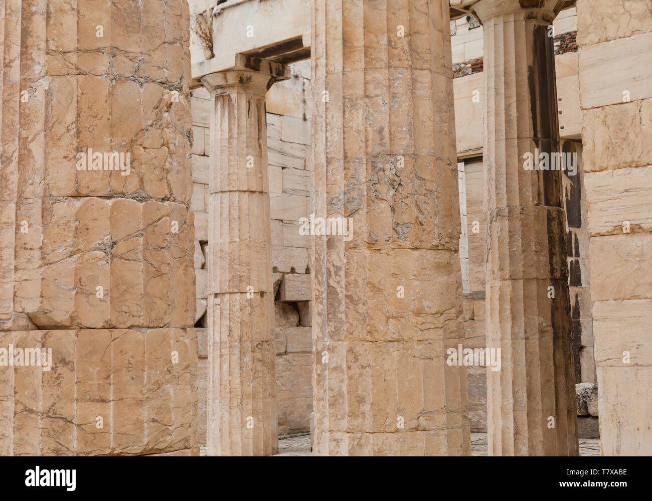Propileos de la Acrópolis. Atenas, Grecia Stock Photo - Alamy