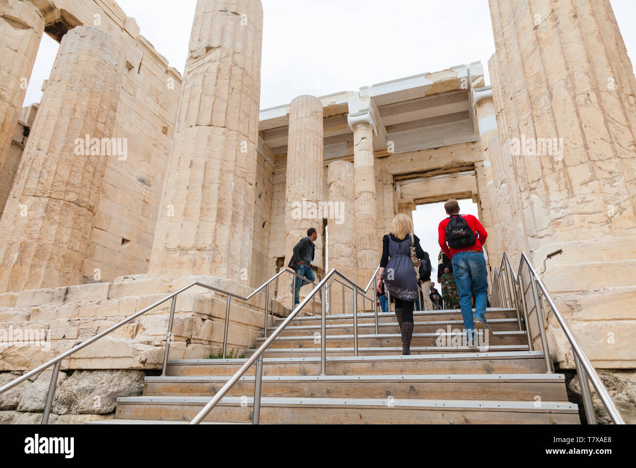 Propileos de la Acrópolis. Atenas, Grecia Stock Photo - Alamy