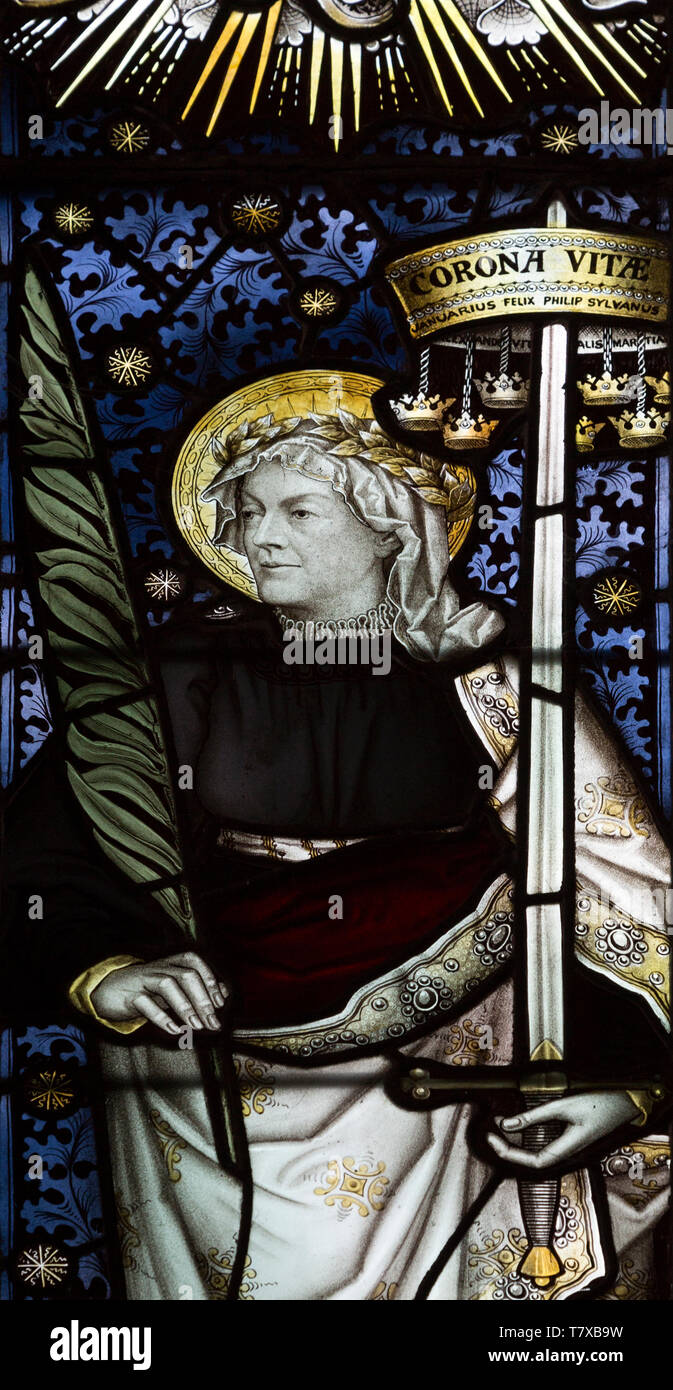 Mary Anne Garrett Memorial stained glass window female martyrs 1897 ...