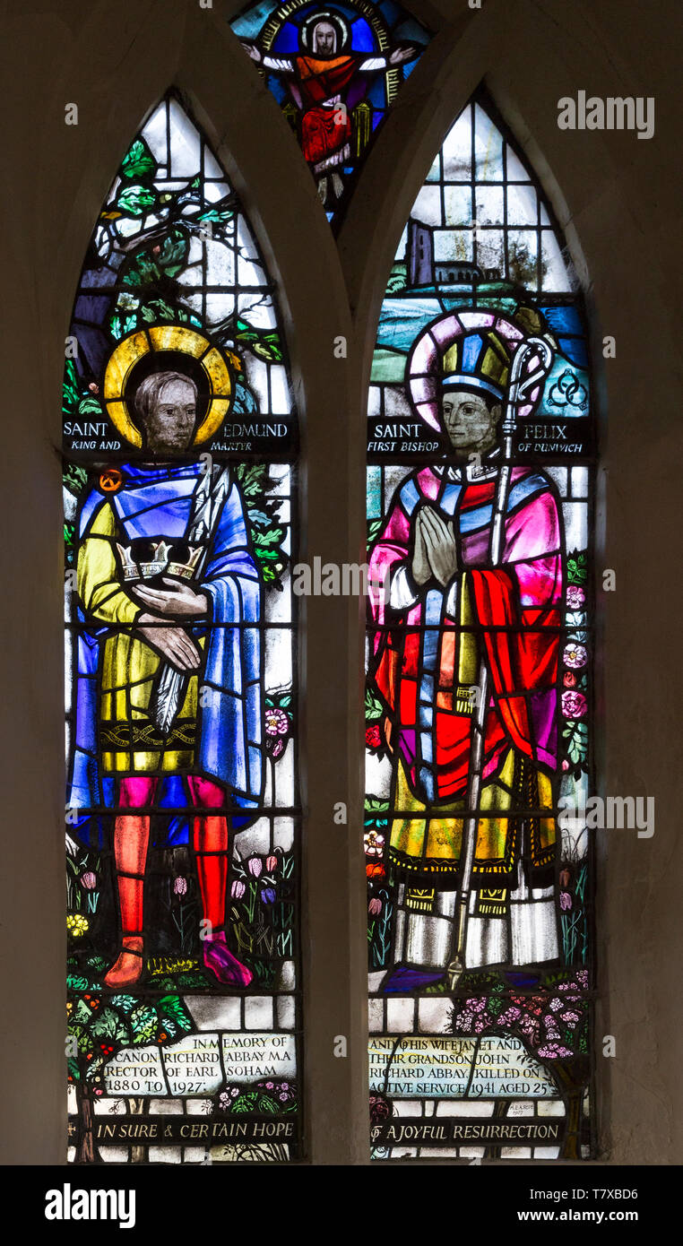Church of Saint Mary Earl Soham, Suffolk, England, UK stained glass ...