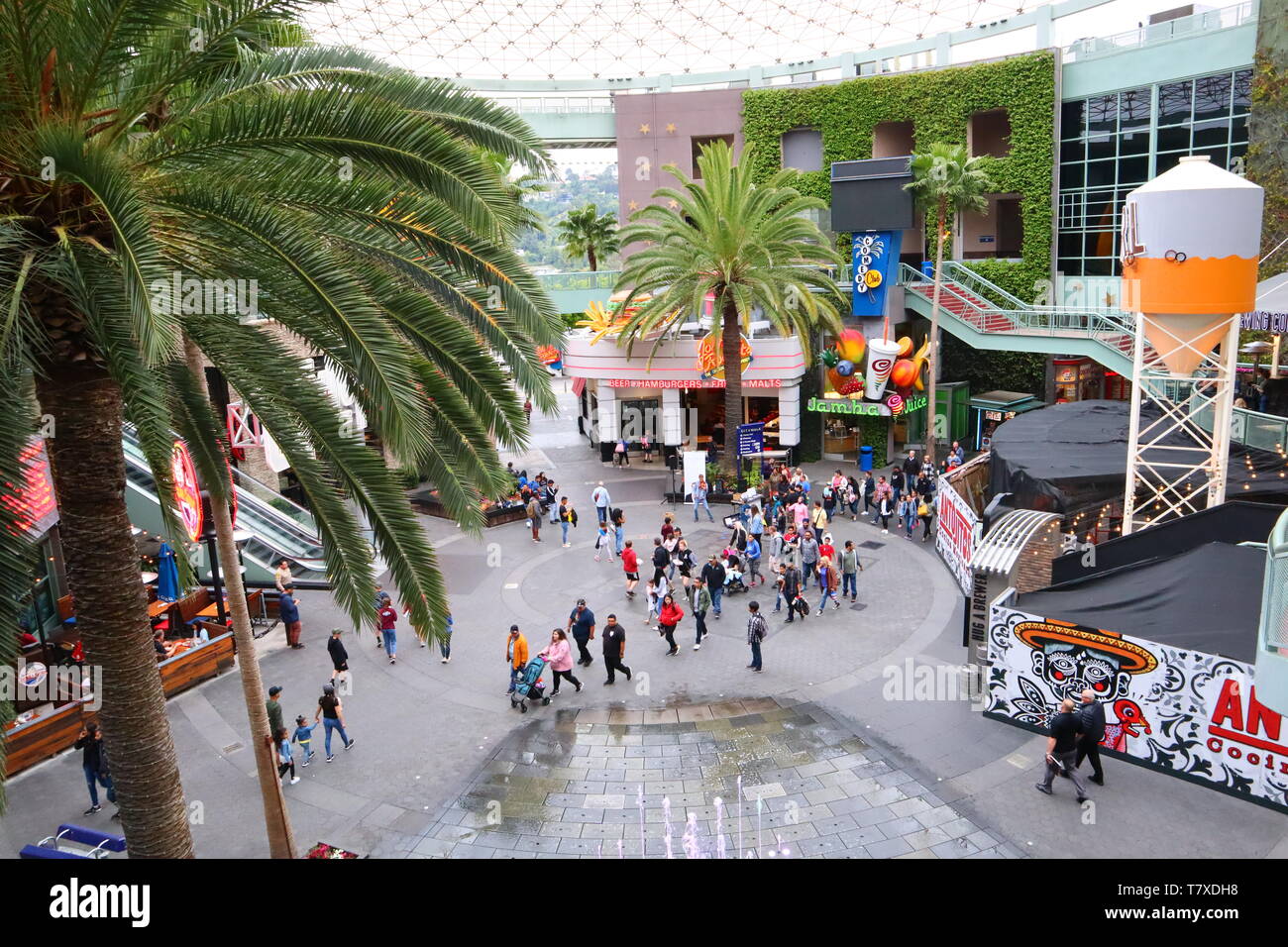 view of UNIVERSAL STUDIOS CITYWALK entertainment and retail districts ...